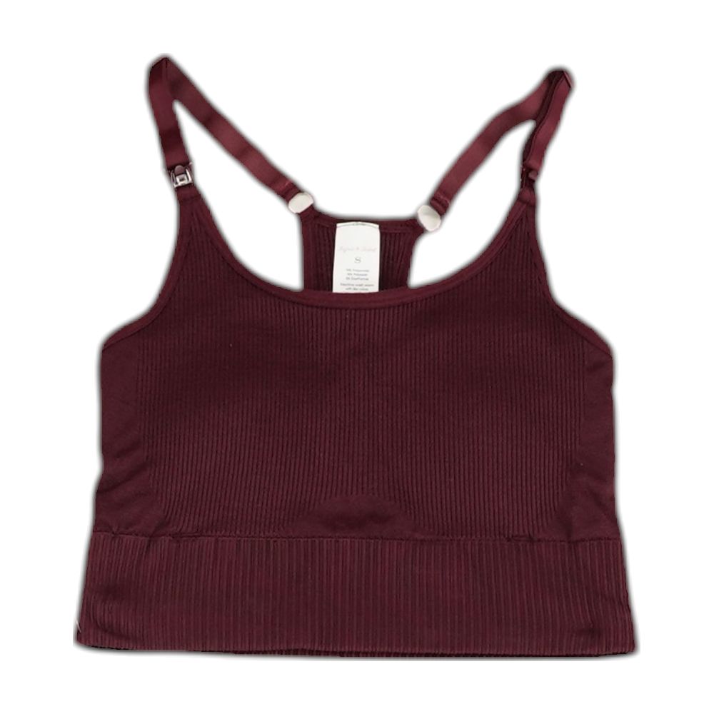 Maroon Solid Maternity Bra – Unclaimed Baggage