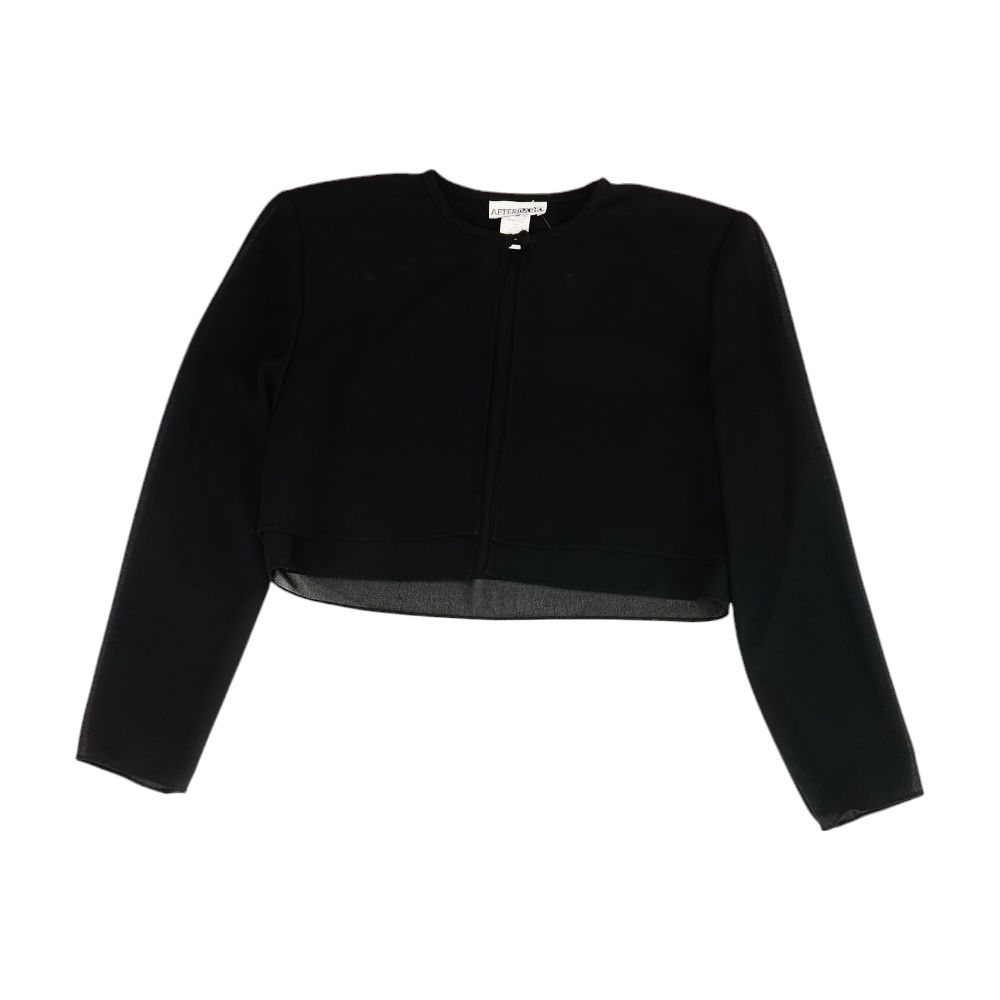 Vintage Black Solid Button Front Cropped Cardigan – Unclaimed Baggage