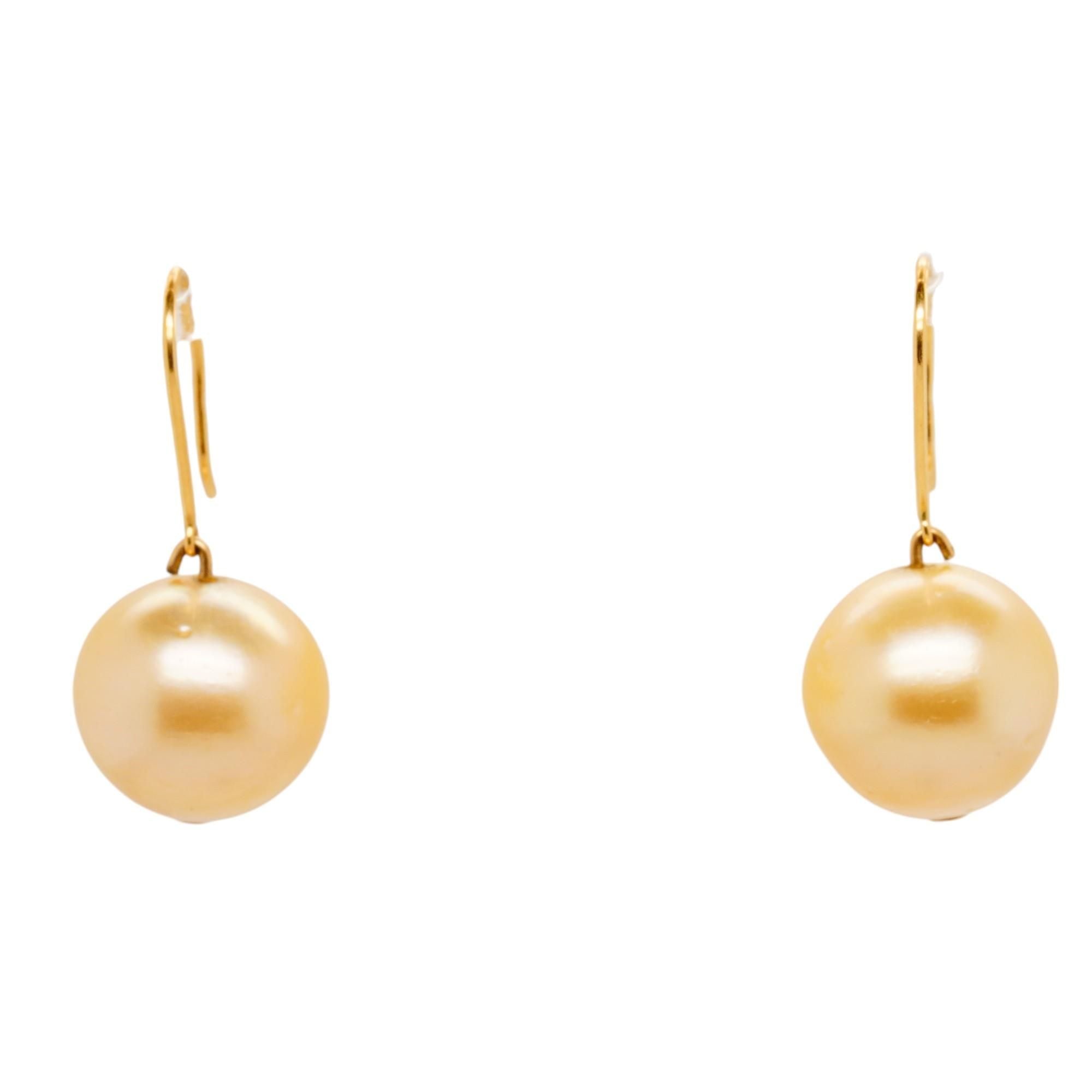 14K Gold French Wire Cultured Pearl Drop Earrings – Unclaimed Baggage