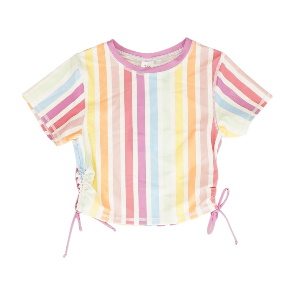 White Striped Rash Guard – Unclaimed Baggage