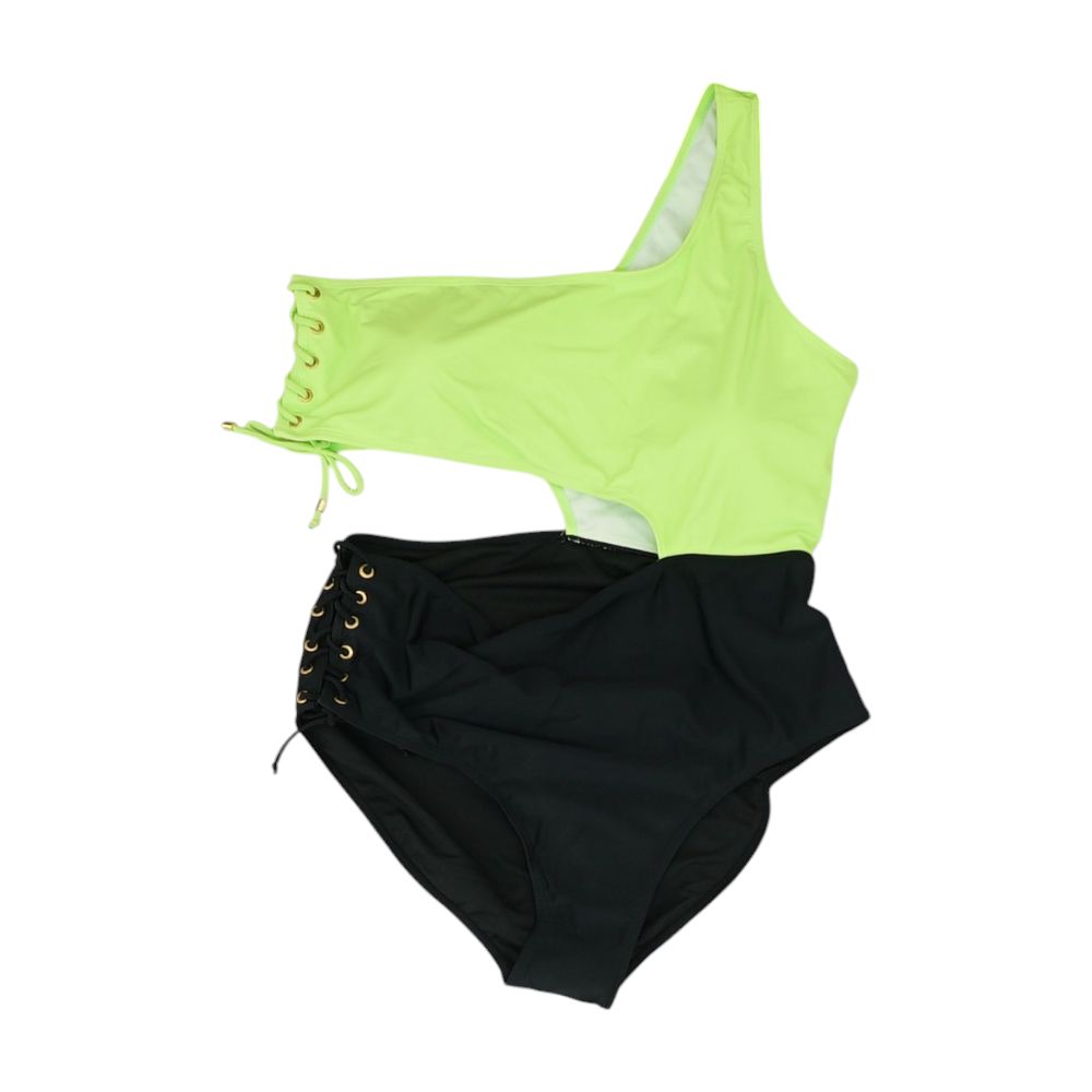 Neon Green Color Block One-Piece – Unclaimed Baggage