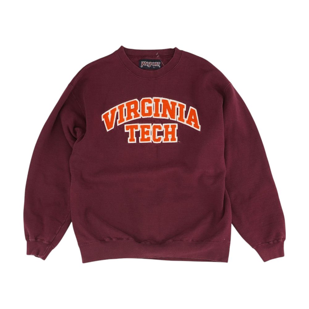 Vintage Maroon Virginia Tech Spell Out Logo Crewneck Pullover ...