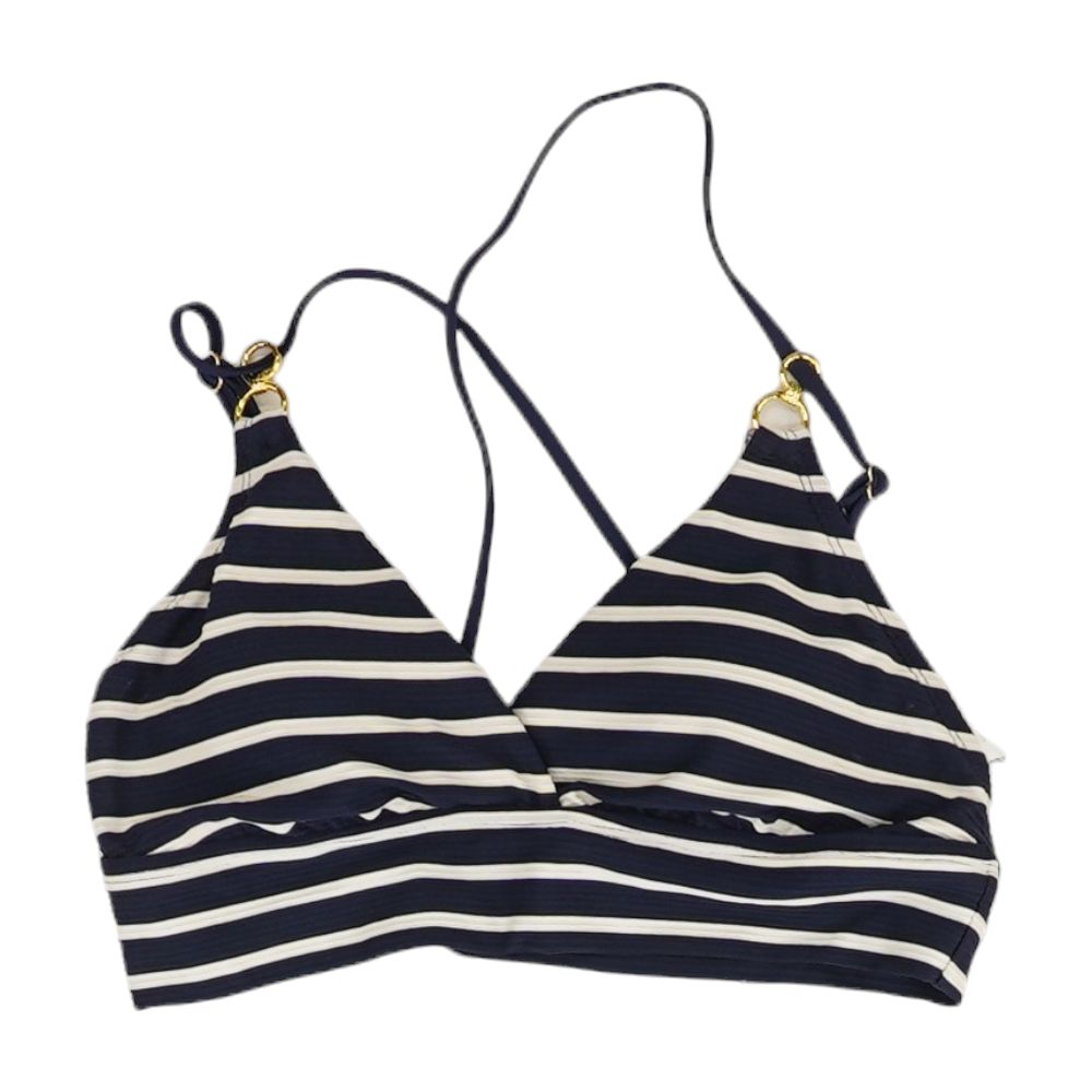 Navy Striped Swim Top – Unclaimed Baggage