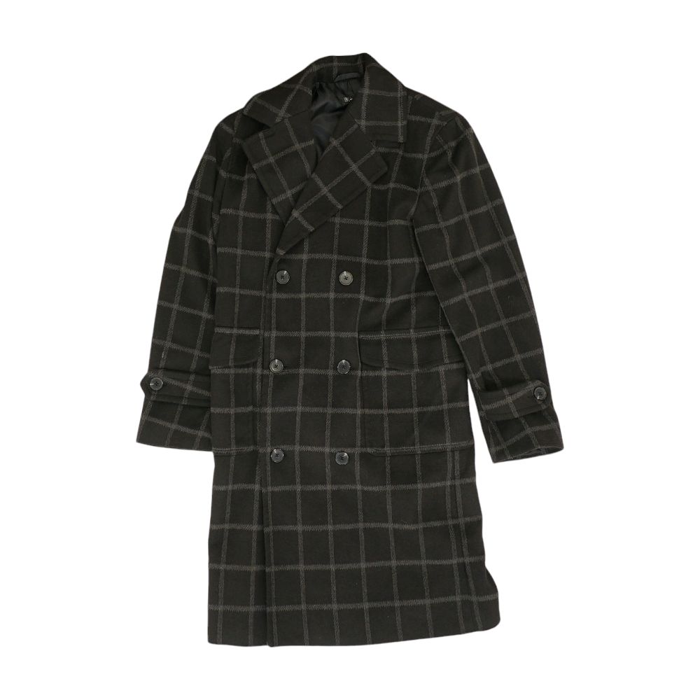 Black Check Topcoat Coat – Unclaimed Baggage