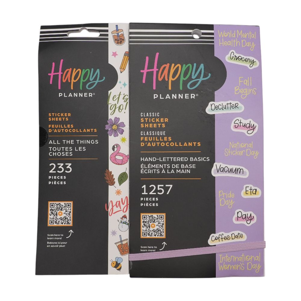 The Happy Planner Sticker Sheet Bundle – Unclaimed Baggage