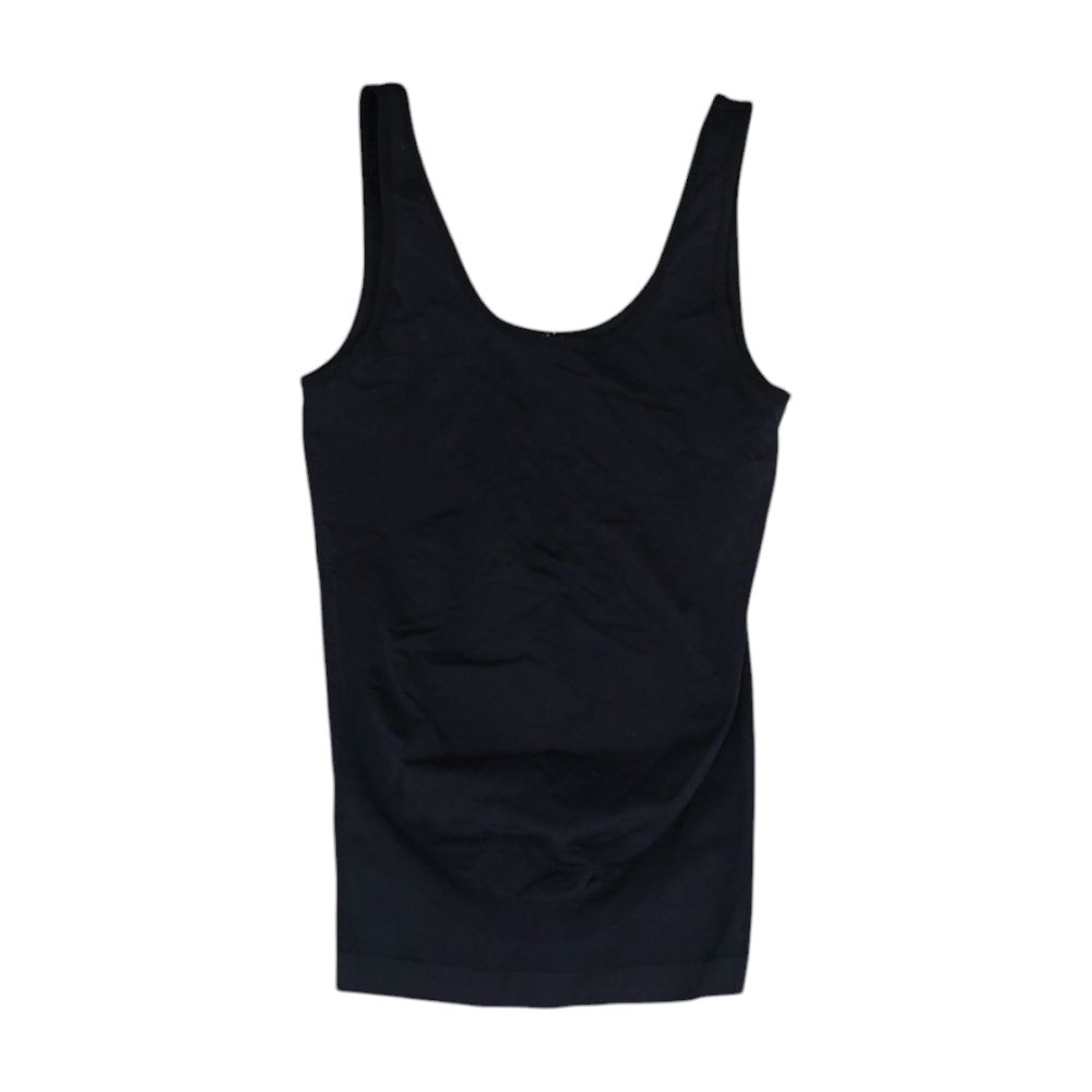 Black Solid Post Partum Tank with Compression Tank – Unclaimed Baggage
