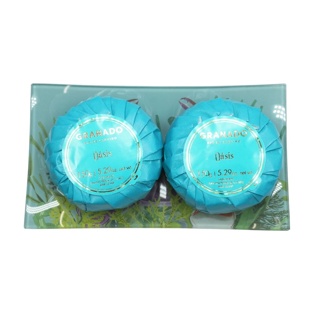 Oasis 2 Bar Soaps & Tray – Unclaimed Baggage