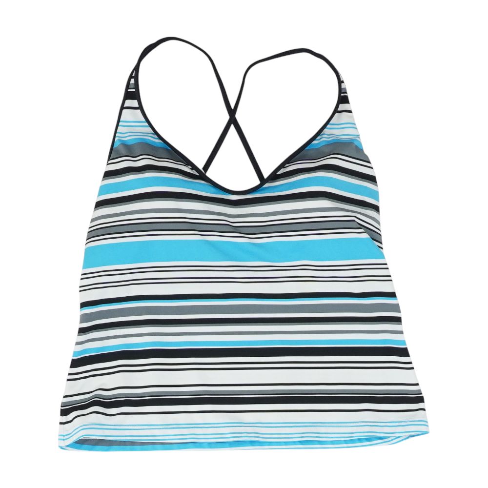 Blue Striped Swim Top – Unclaimed Baggage