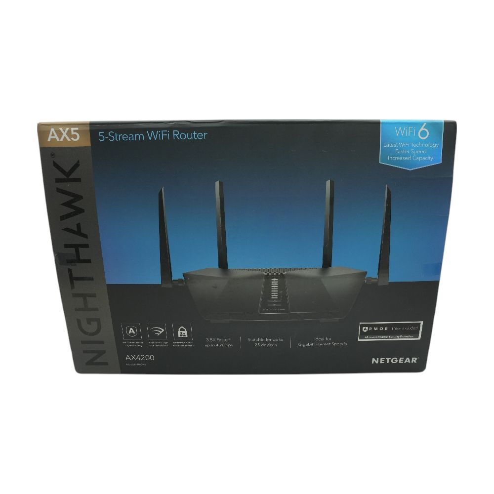 Nighthawk AX5 AX4200 5-Stream WiFi Router – Unclaimed Baggage
